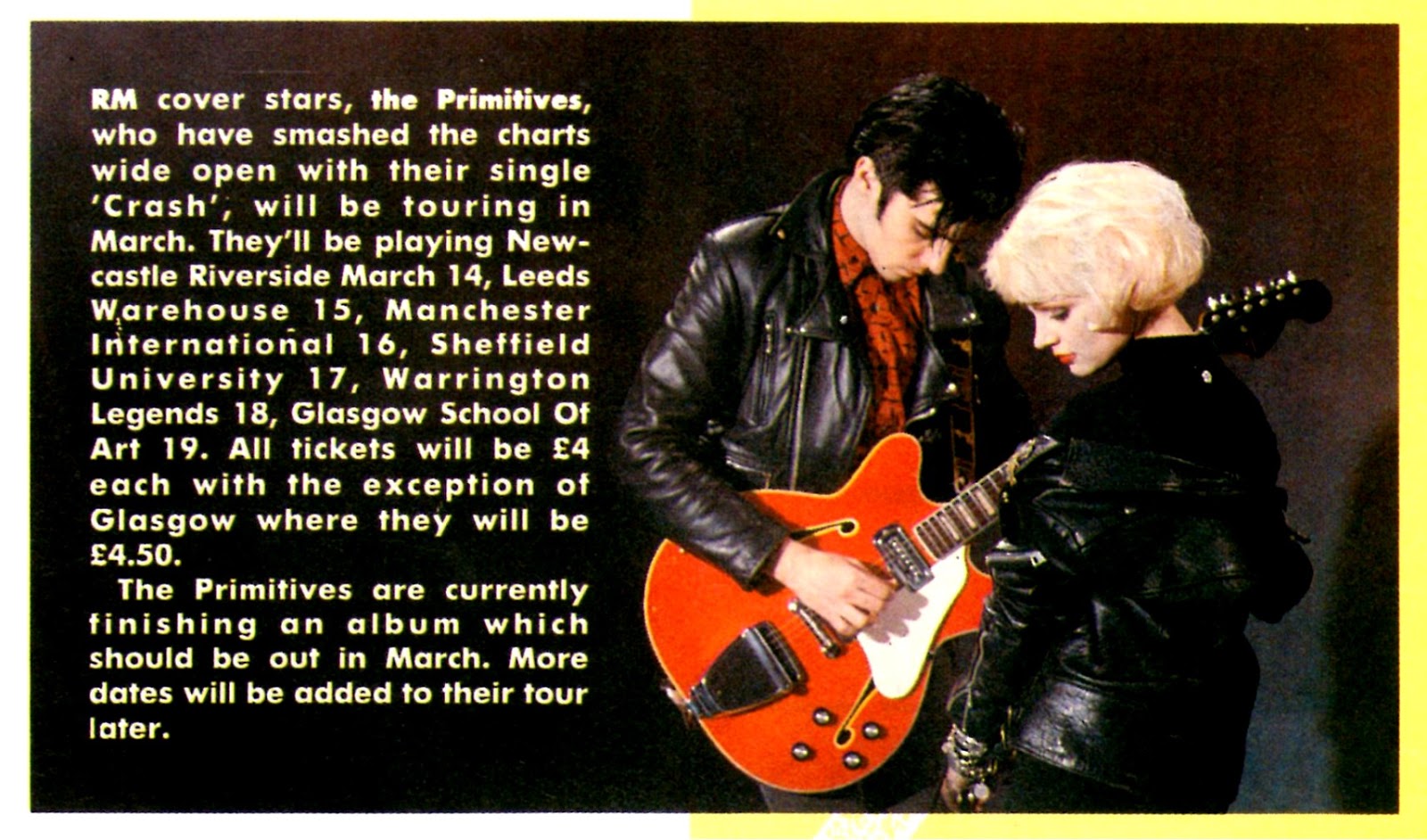 Lansure's Music Paraphernalia: THE PRIMITIVES | TRACY CATTELL | Press Kits