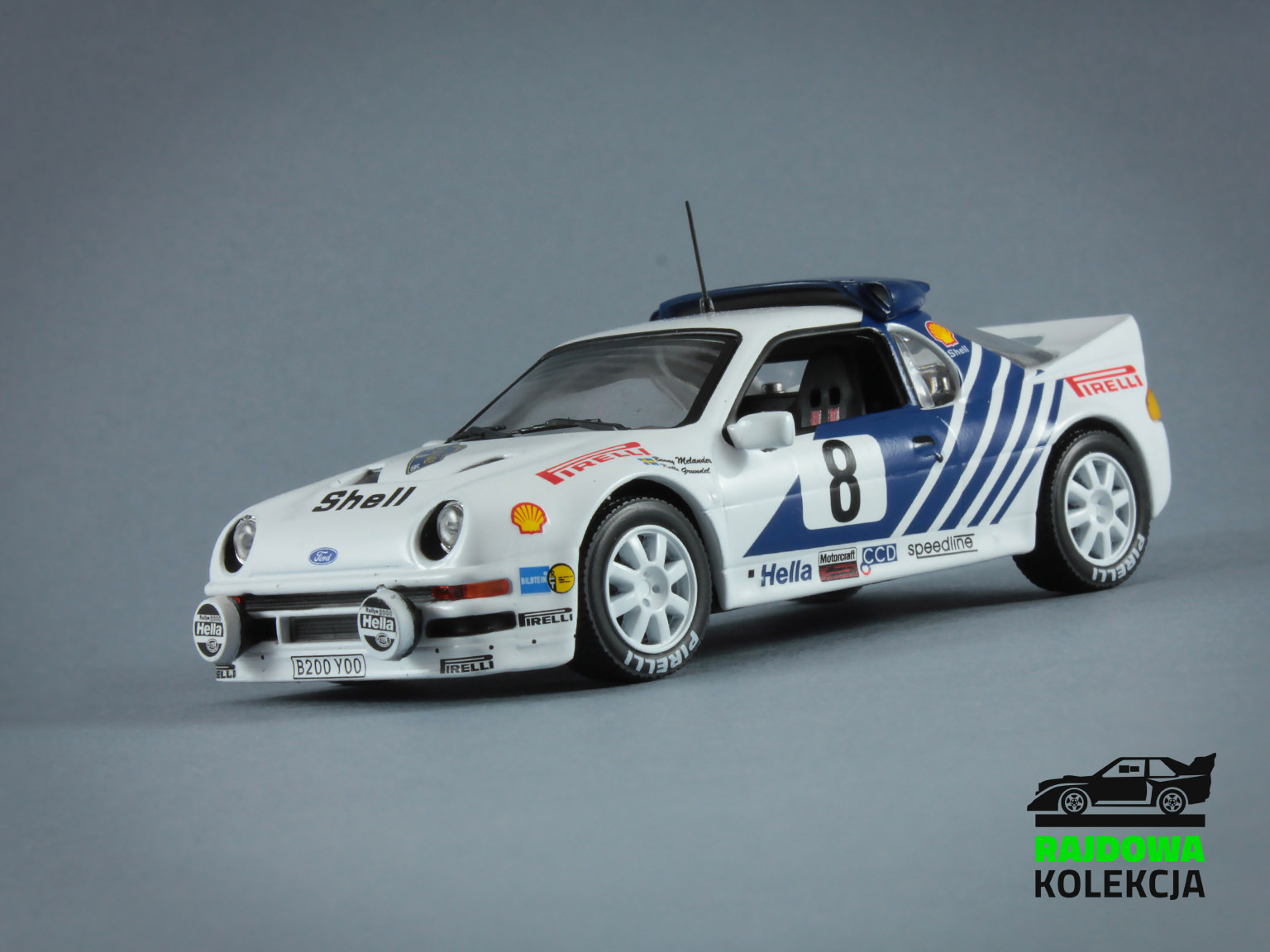Druga strona medalu • Altaya Ford RS200, Sweden 1986 - RajdowaKolekcja.pl