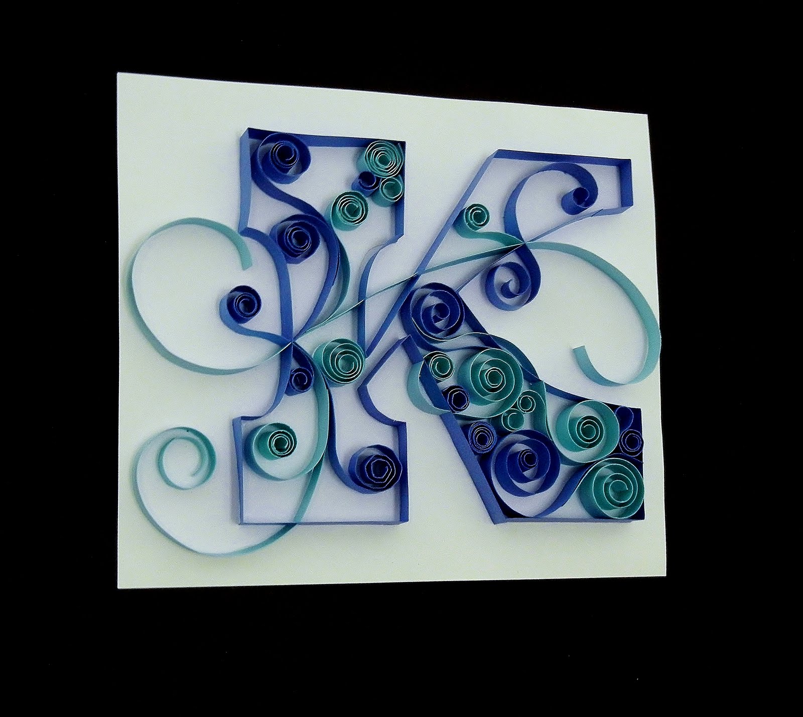 Release Me Creations: DIY Tuesday Quilled Monogram Letter