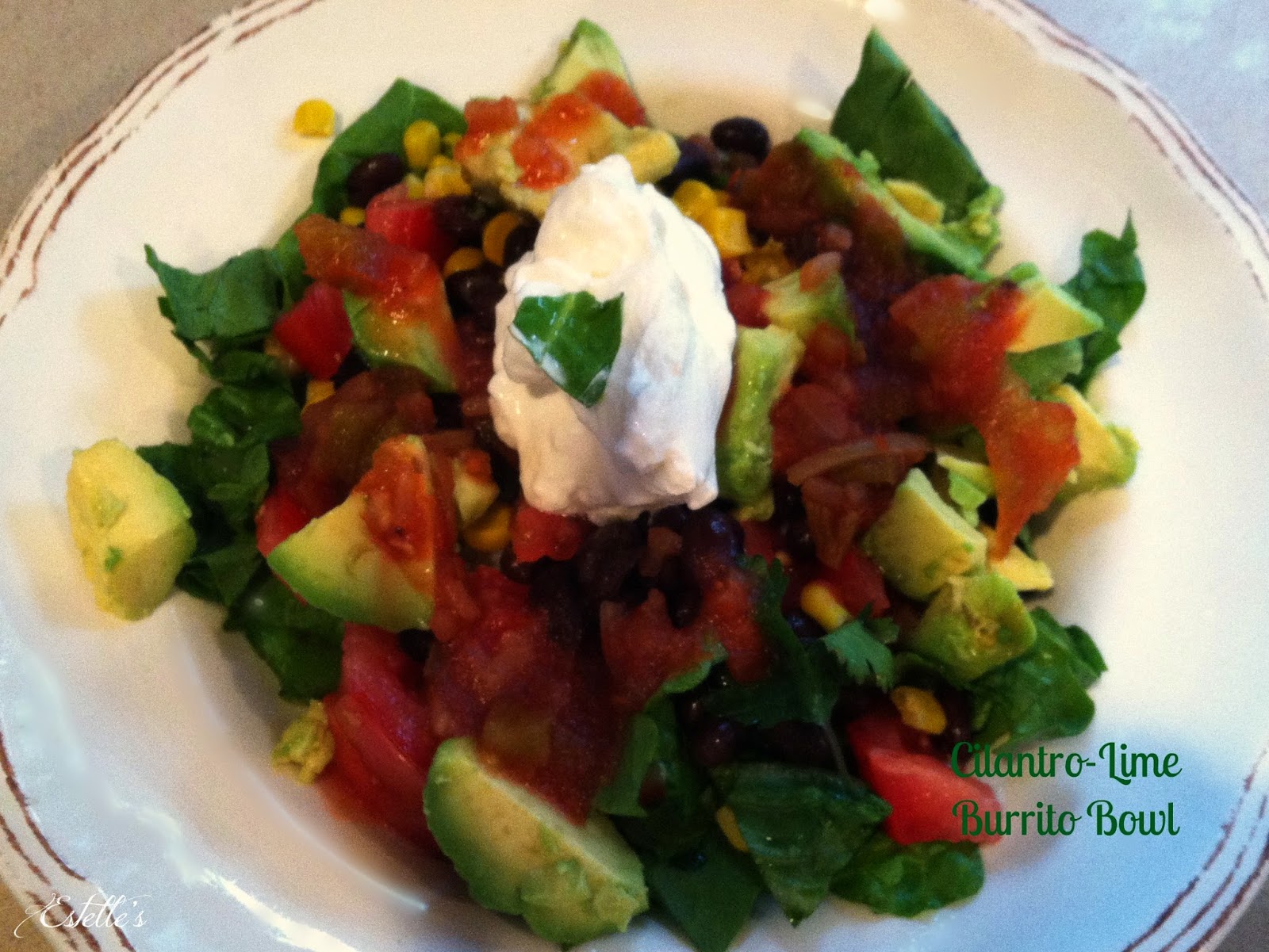 Estelle's: CILANTRO- LIME BURRITO BOWLS
