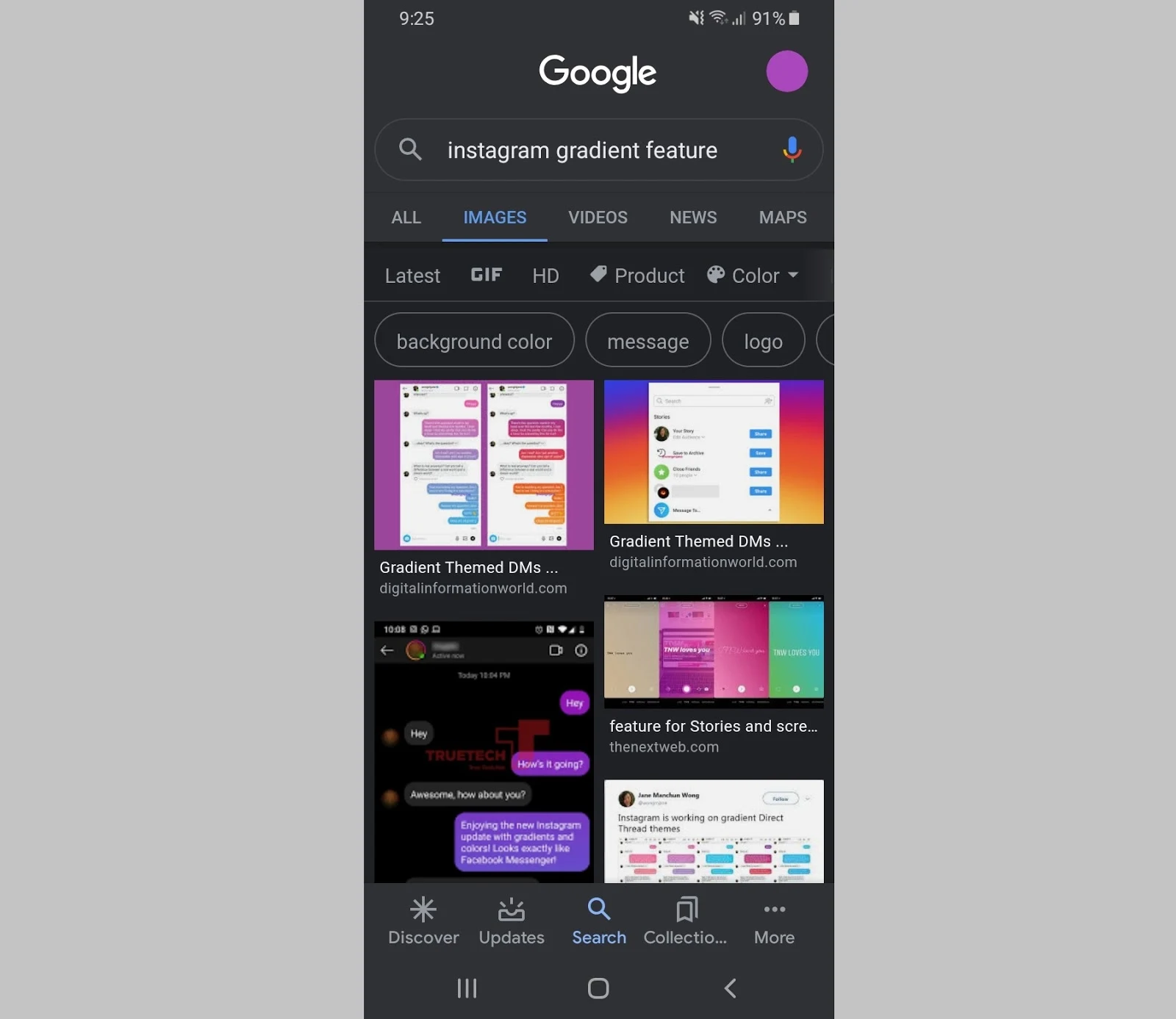 Google App For Android Features "Search Tools" To Filter Results By ...