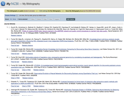 Getting Genetics Done: Your Publications (with PMCID) as a PubMed Query