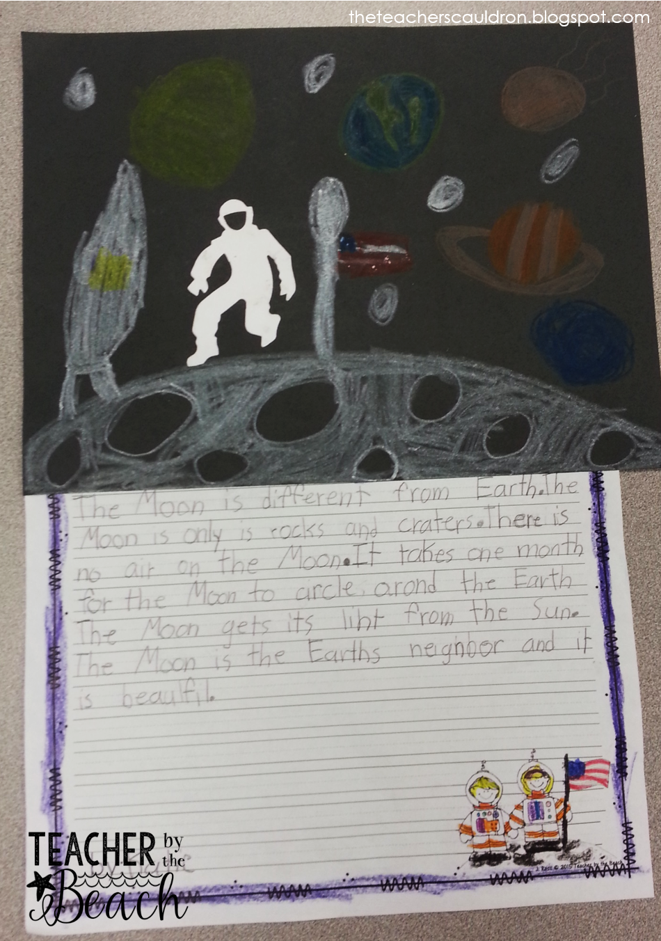 Moon Writing {Freebie} - Teacher by the Beach