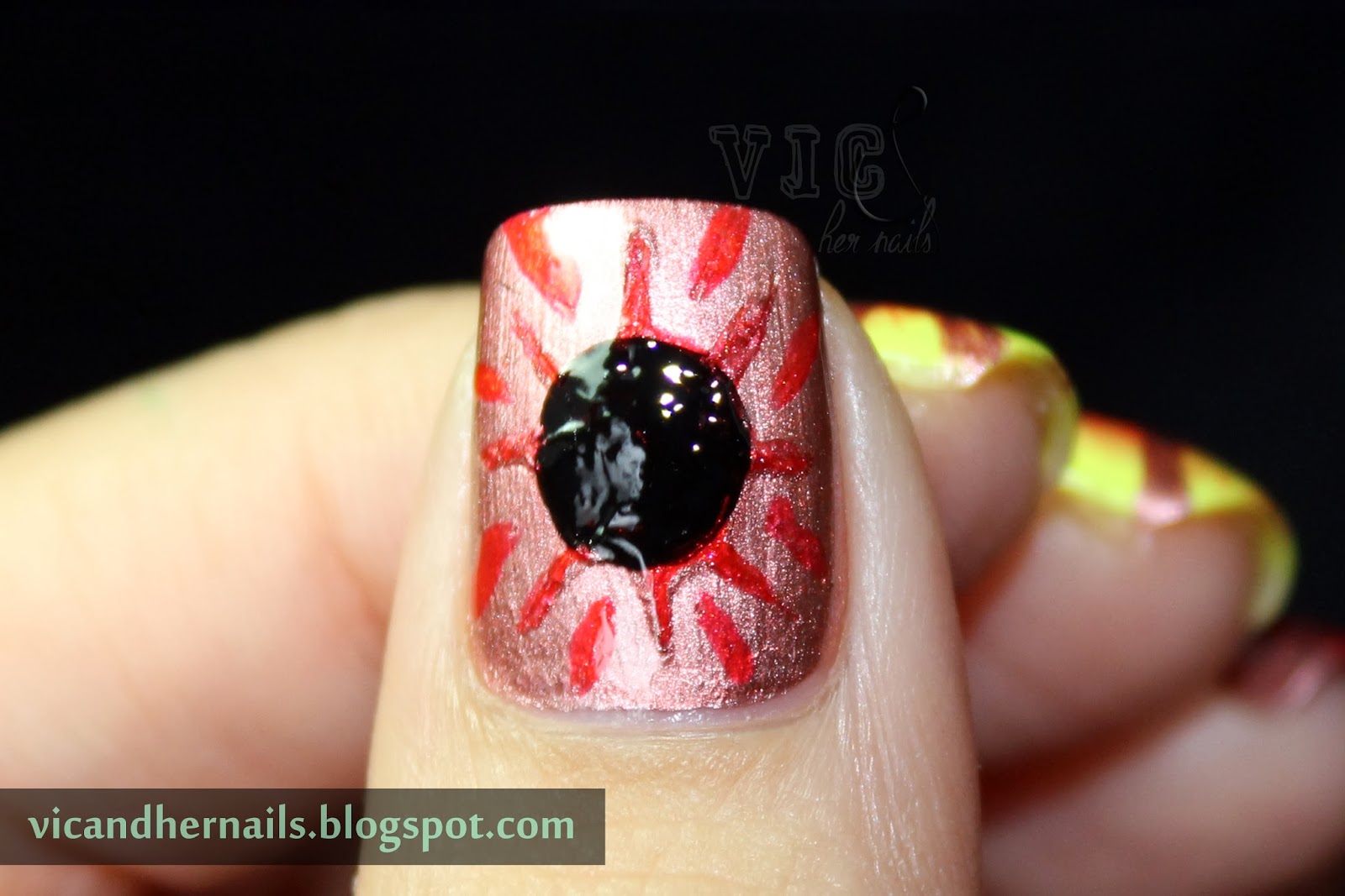 Vic and Her Nails: November N.A.I.L. - Theme 1: Solar Eclipse