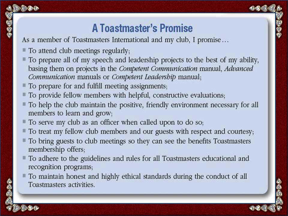 Taiping Toastmasters Club: MISSION