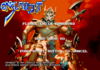 Retro Video Games Zone!: Onslaught - Sega Genesis Review