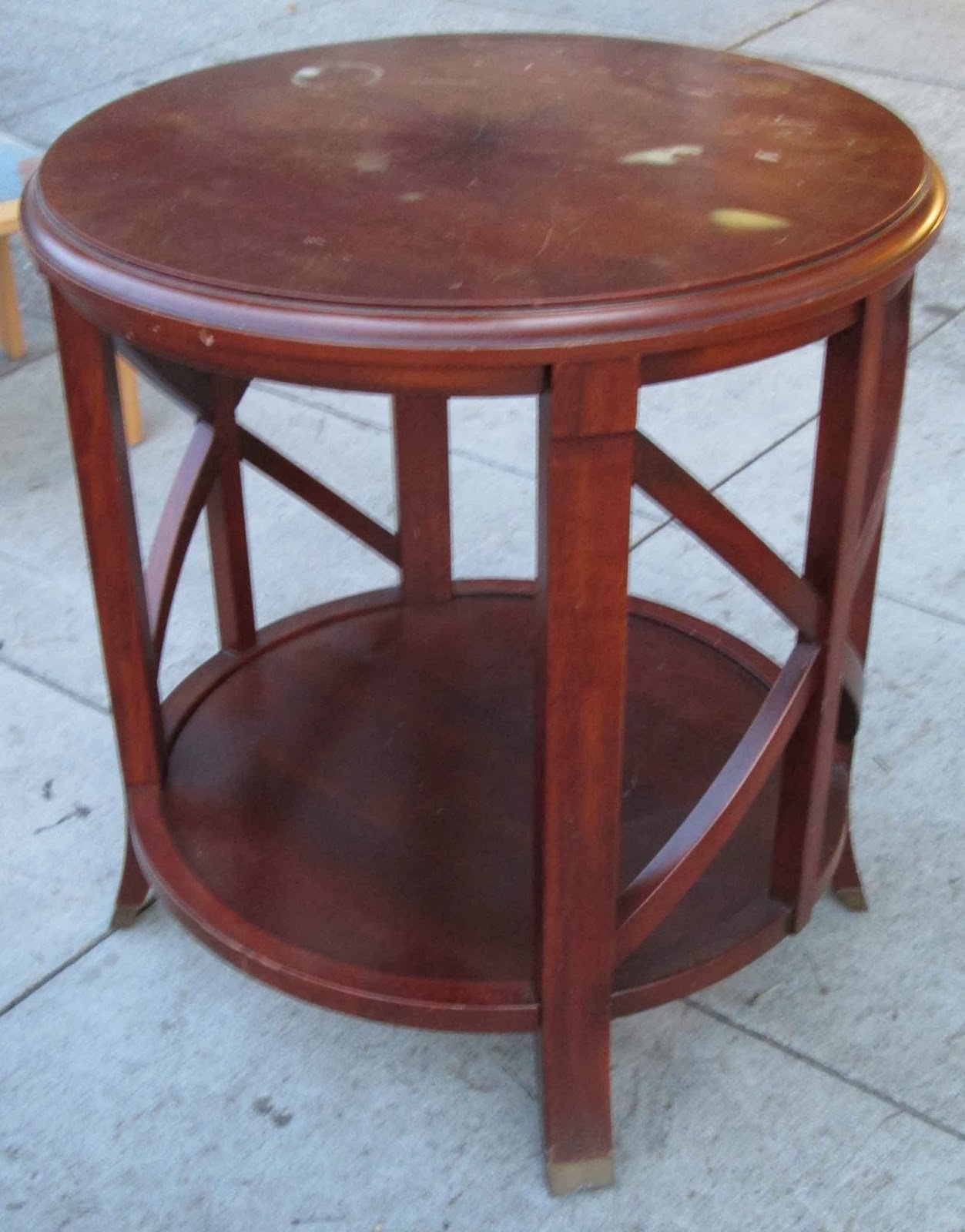 UHURU FURNITURE & COLLECTIBLES: SOLD Bombay Wood End Table - $50