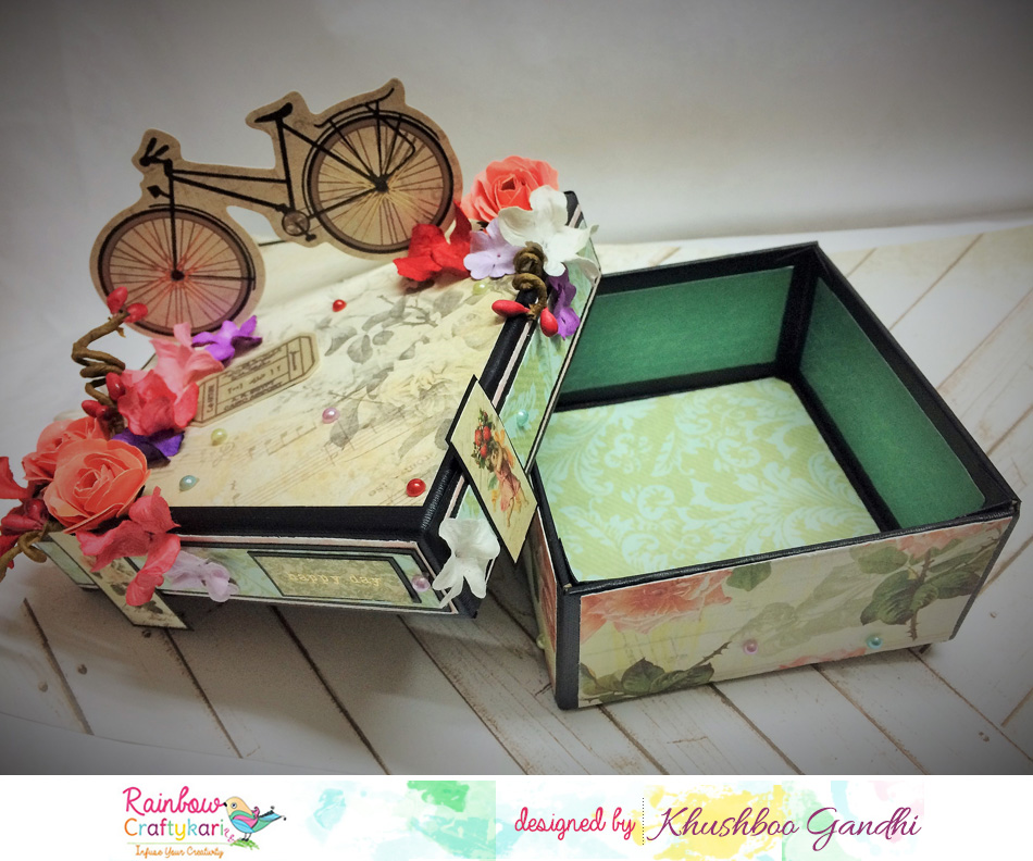 Welcome to Rainbow Craftykari Blog: Quick and Easy Chipboard Box ...