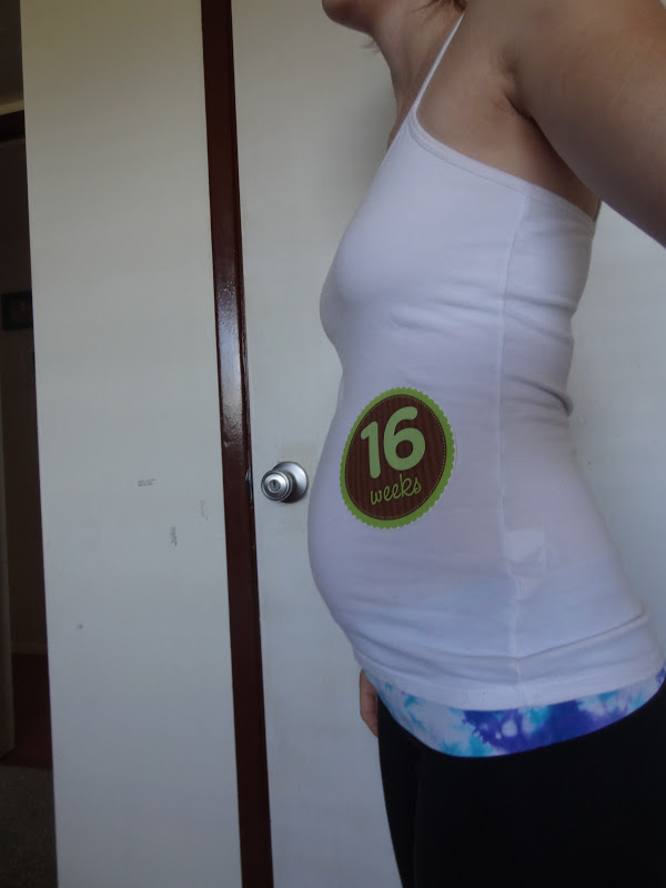 Refrigerator Memories: 16 Week Belly Bump