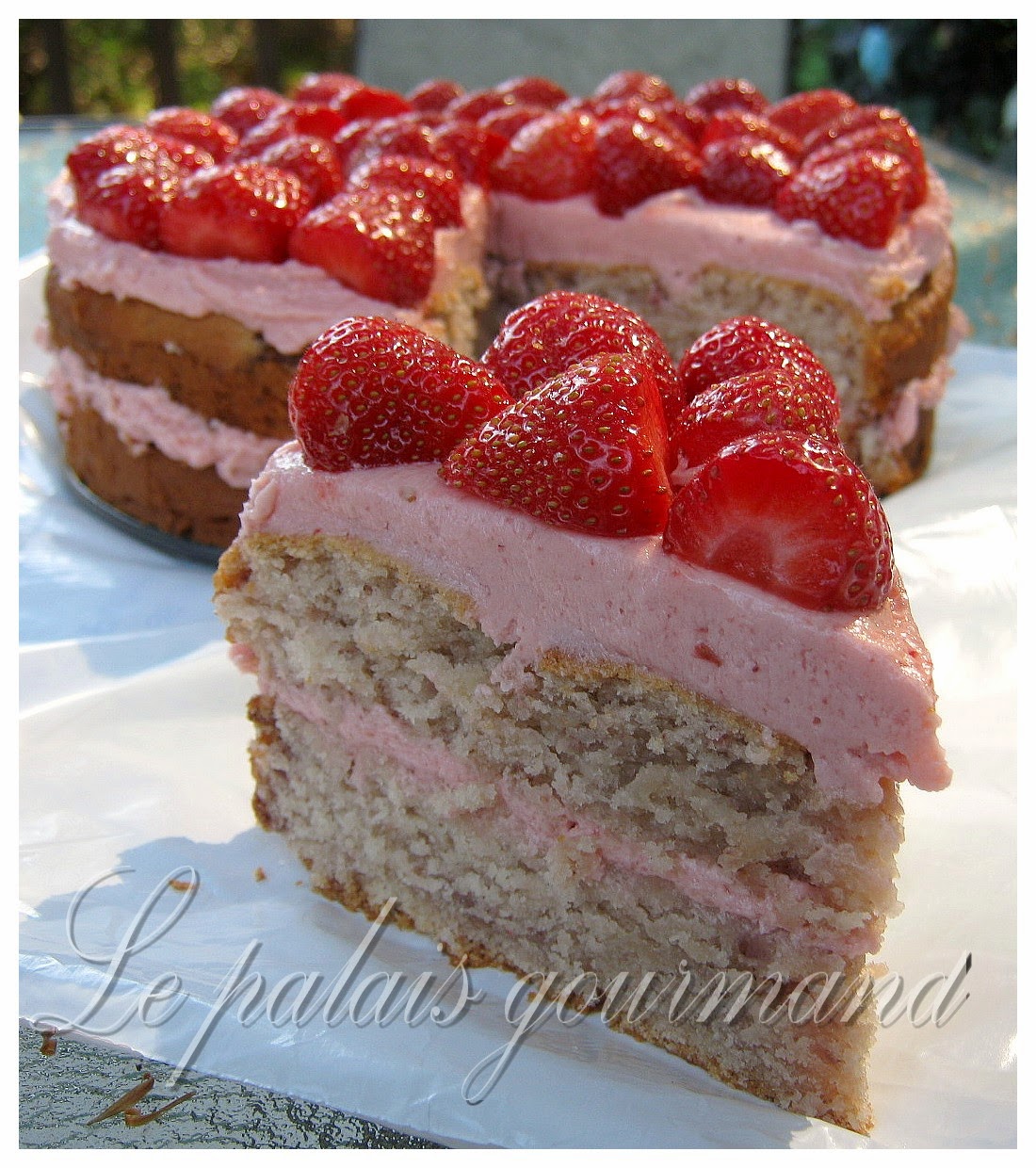 Le palais gourmand: Gâteau aux fraises