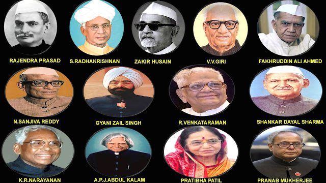 1947 to 2017 list of indian presidents - Vizuthukal UP