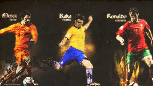 Top Football Players: kaka & messi