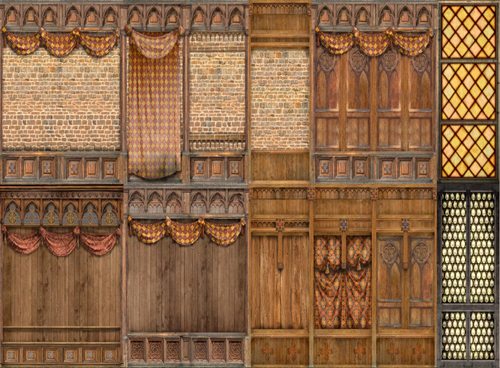 Ladesire's creative corner): Medieval Wall Panels