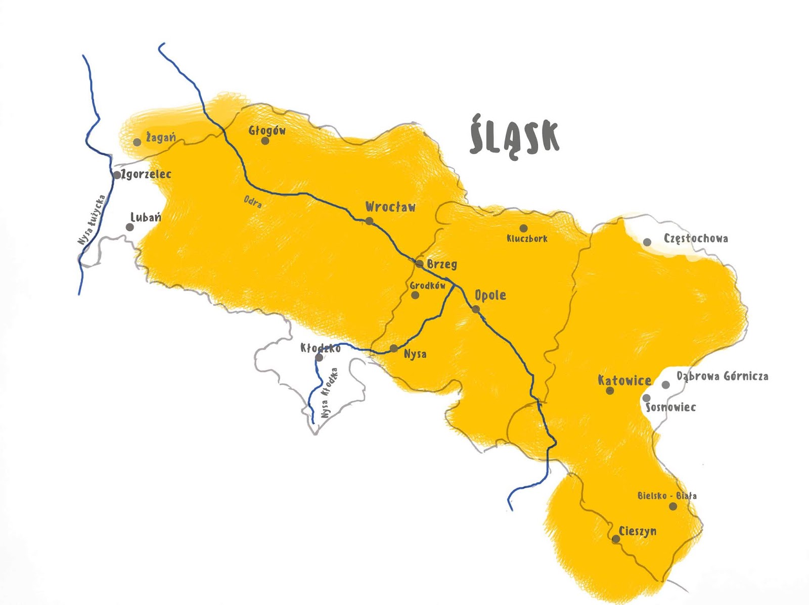Granice Śląska, stolice Śląska i inne ciekawostki