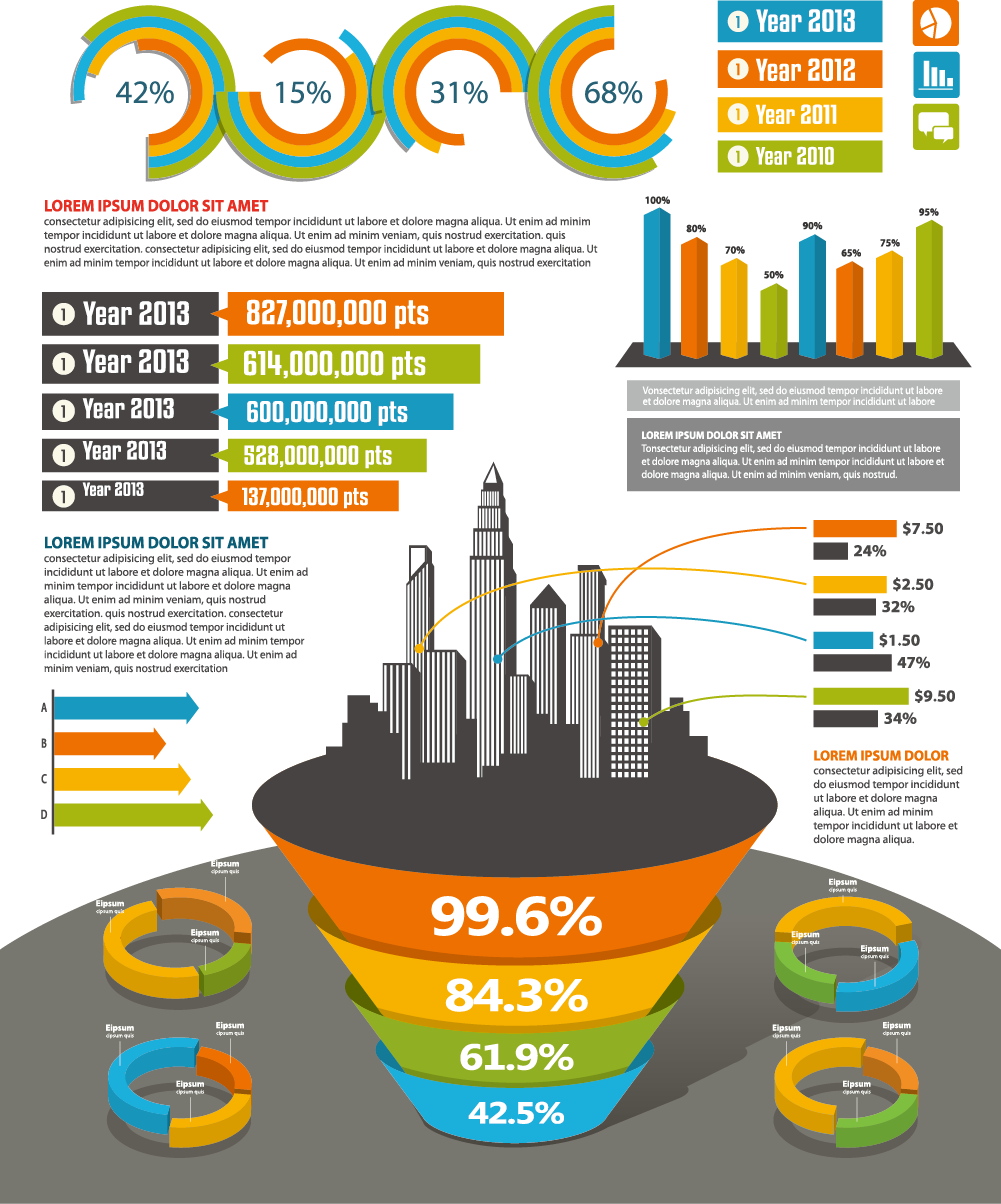 10 practical visual information data sheet material
