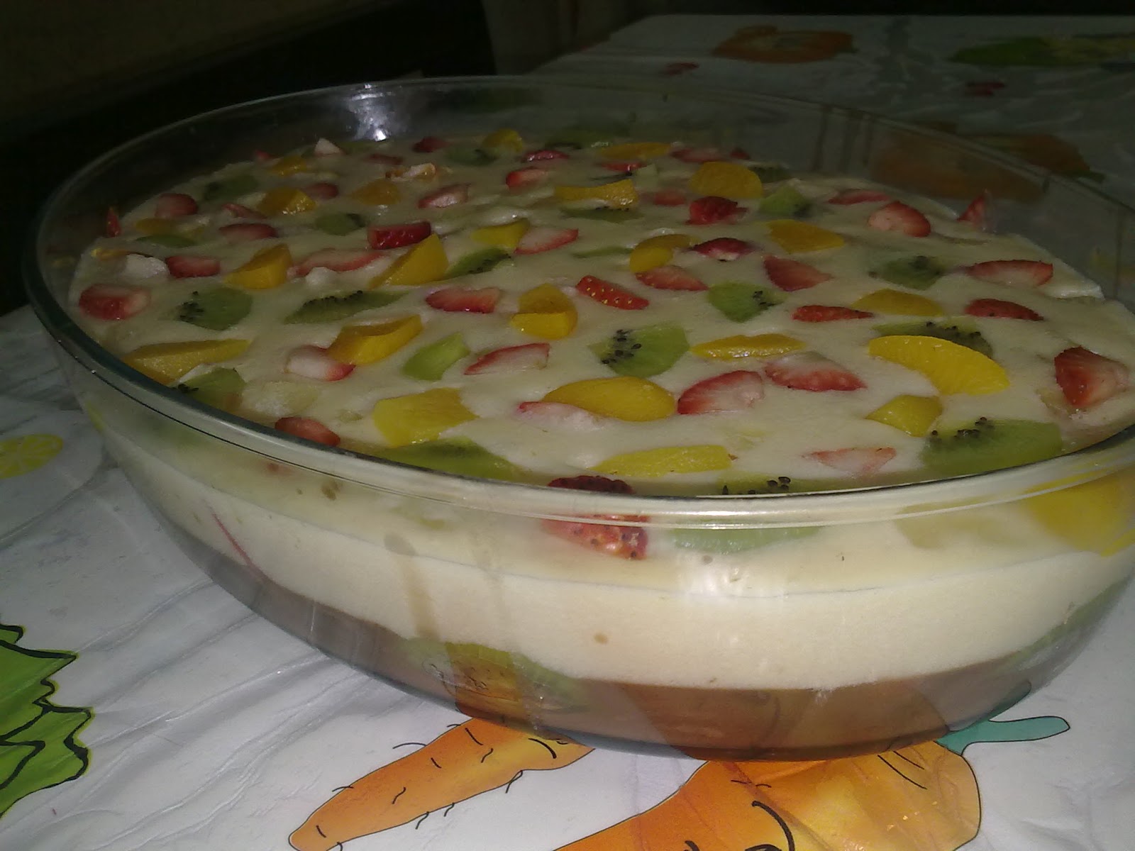 Chocolate cadbury pudding with multi juicy fruits... eheheh | MAMA ...