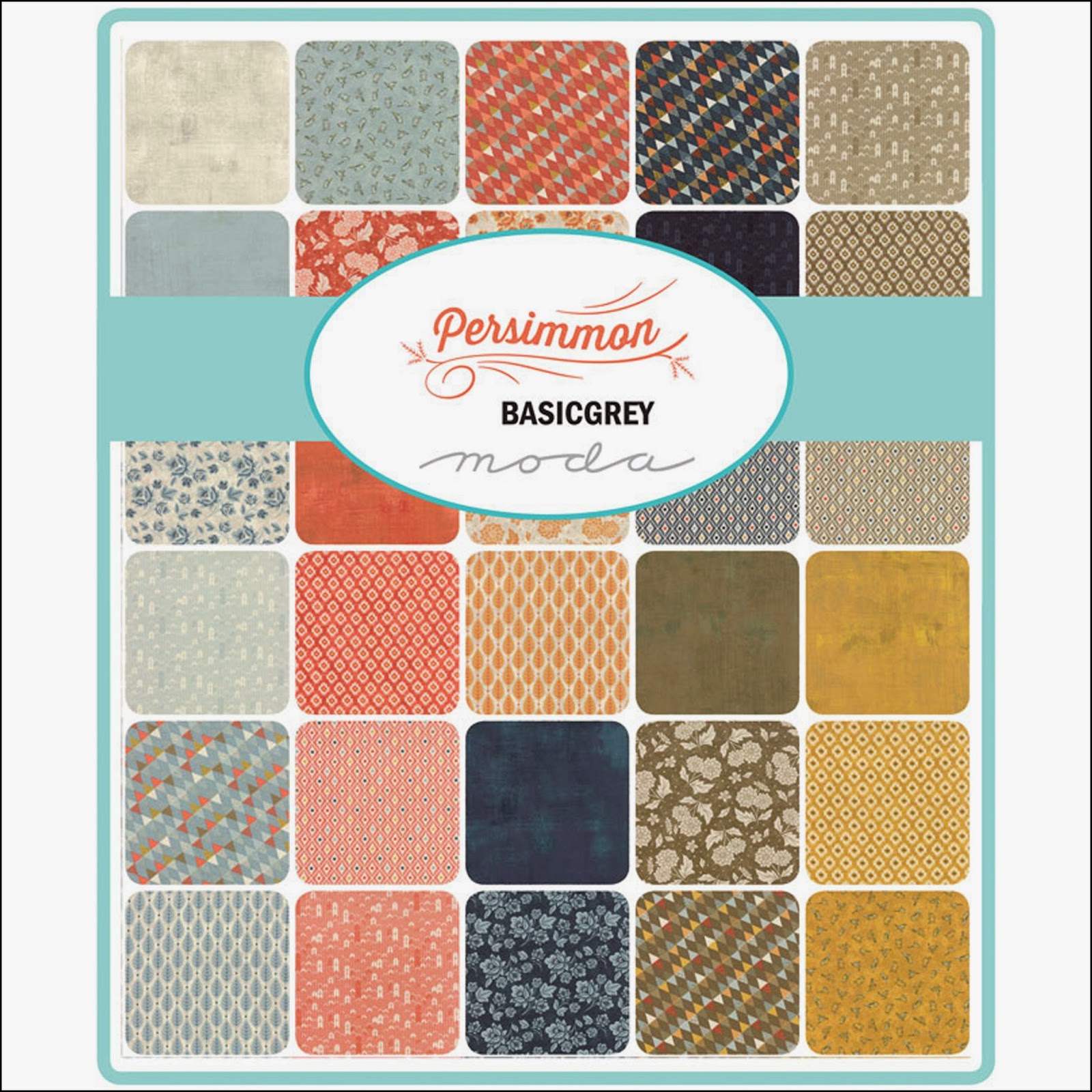 Crazy Quilt Girl Fabric Shop Moda Persimmon Fabric