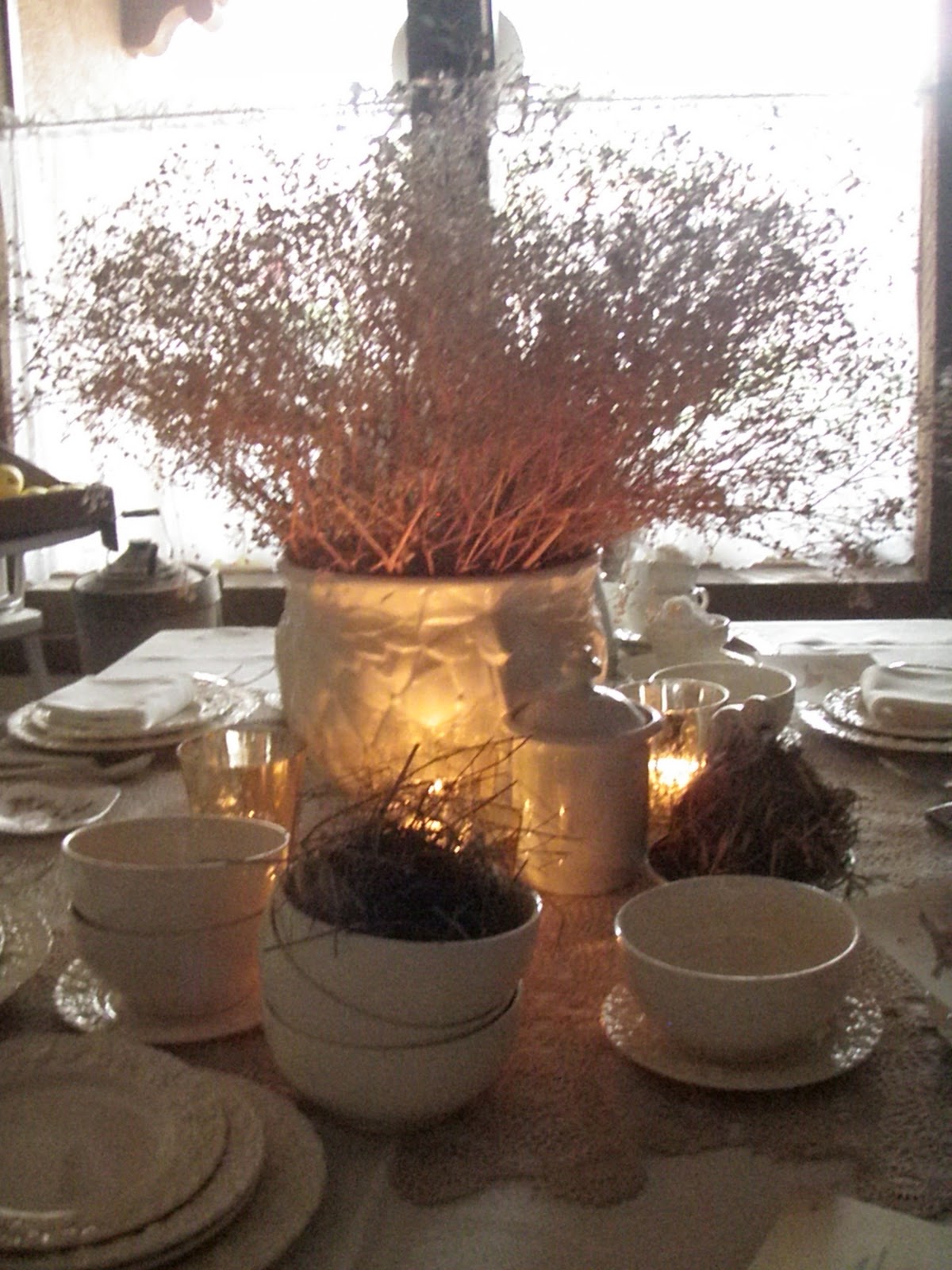 Cabin & Cottage : Bird Theme Tablescape