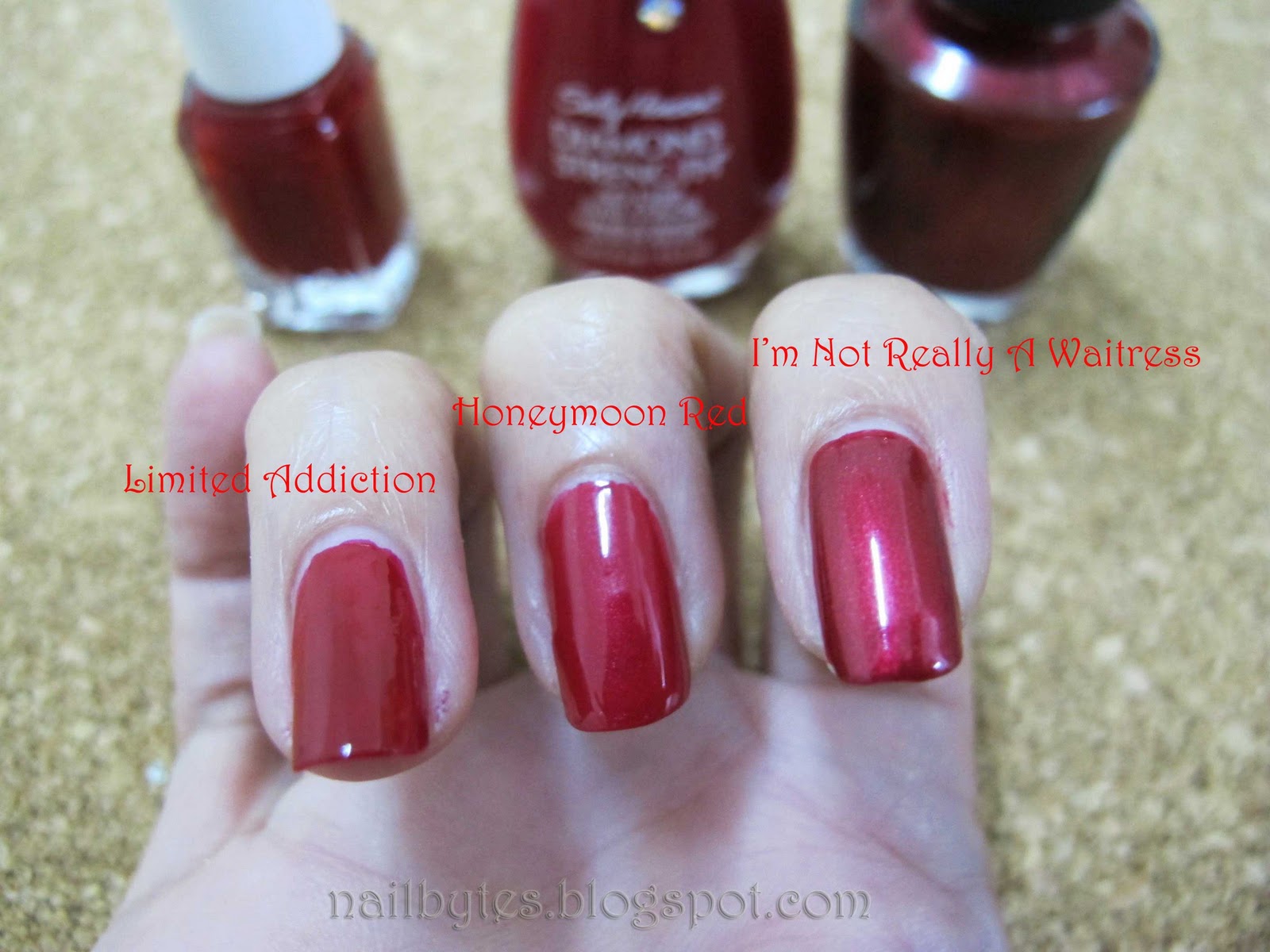 nailbytes: Sally Hansen Diamond Strength Honeymoon Red