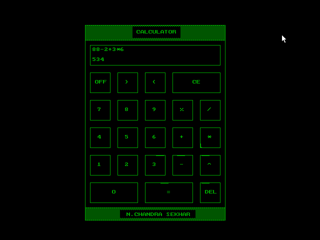 Developer School: Calculator in C using Graphics - Source Code
