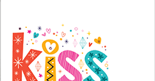 Kiss - Colorful Text | Symbols & Emoticons