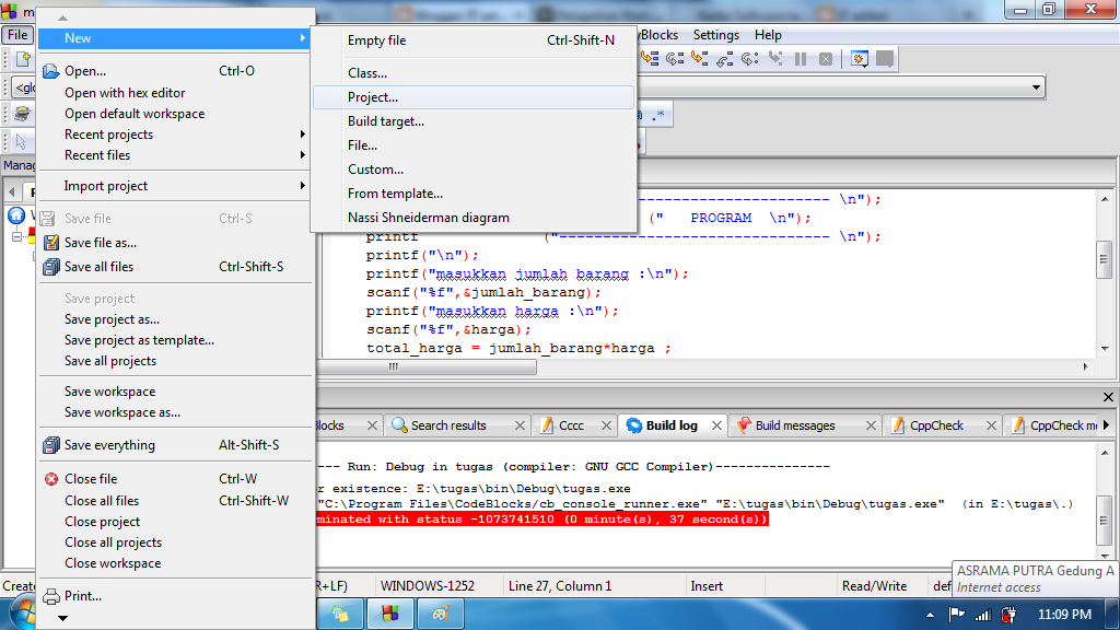 membuat program sederhana menggunakan bahasa c ~ IT artikel