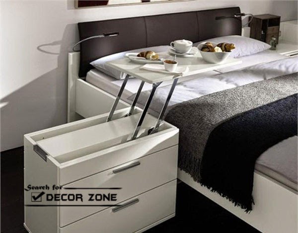 modern nightstands : 15 designs and tips for choosing - Egydecorat