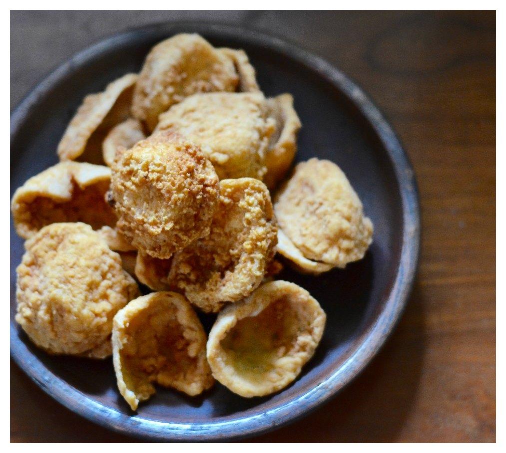 Indonesian Medan Food Keripik Kulit Tahu Gurih Crispy Savoury Tofu Skin