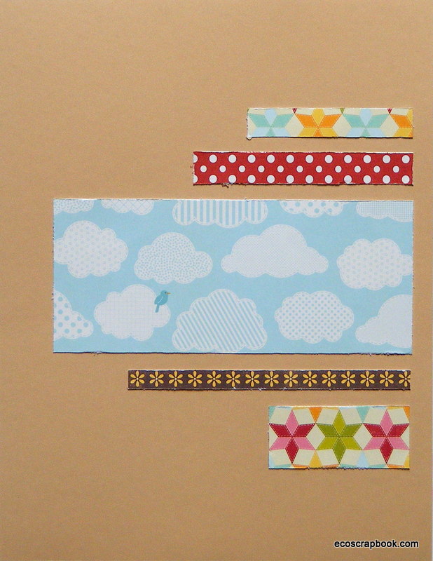 EcoScrapbook: What happens when you start a scrapbook layout with paper ...