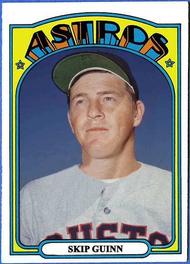WHEN TOPPS HAD (BASE)BALLS!: NOT REALLY MISSING IN ACTION- 1972 SKIP GUINN