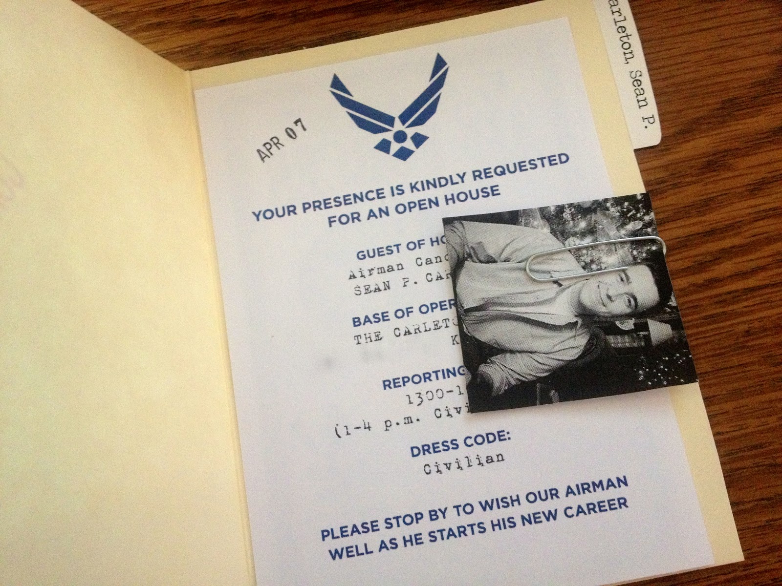 Affichomanie: Air Force Going Away Party: Invitations