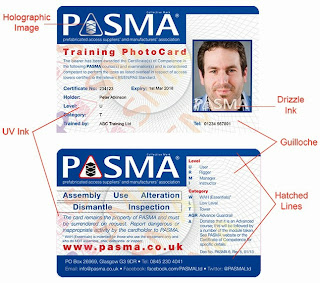 Kentec Training Ltd: New PASMA Cards and Certificates