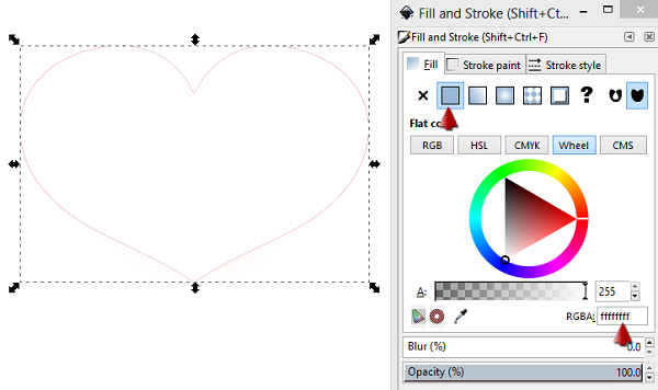 Inkscape Tutorial for a Glossy Heart - Methodoart
