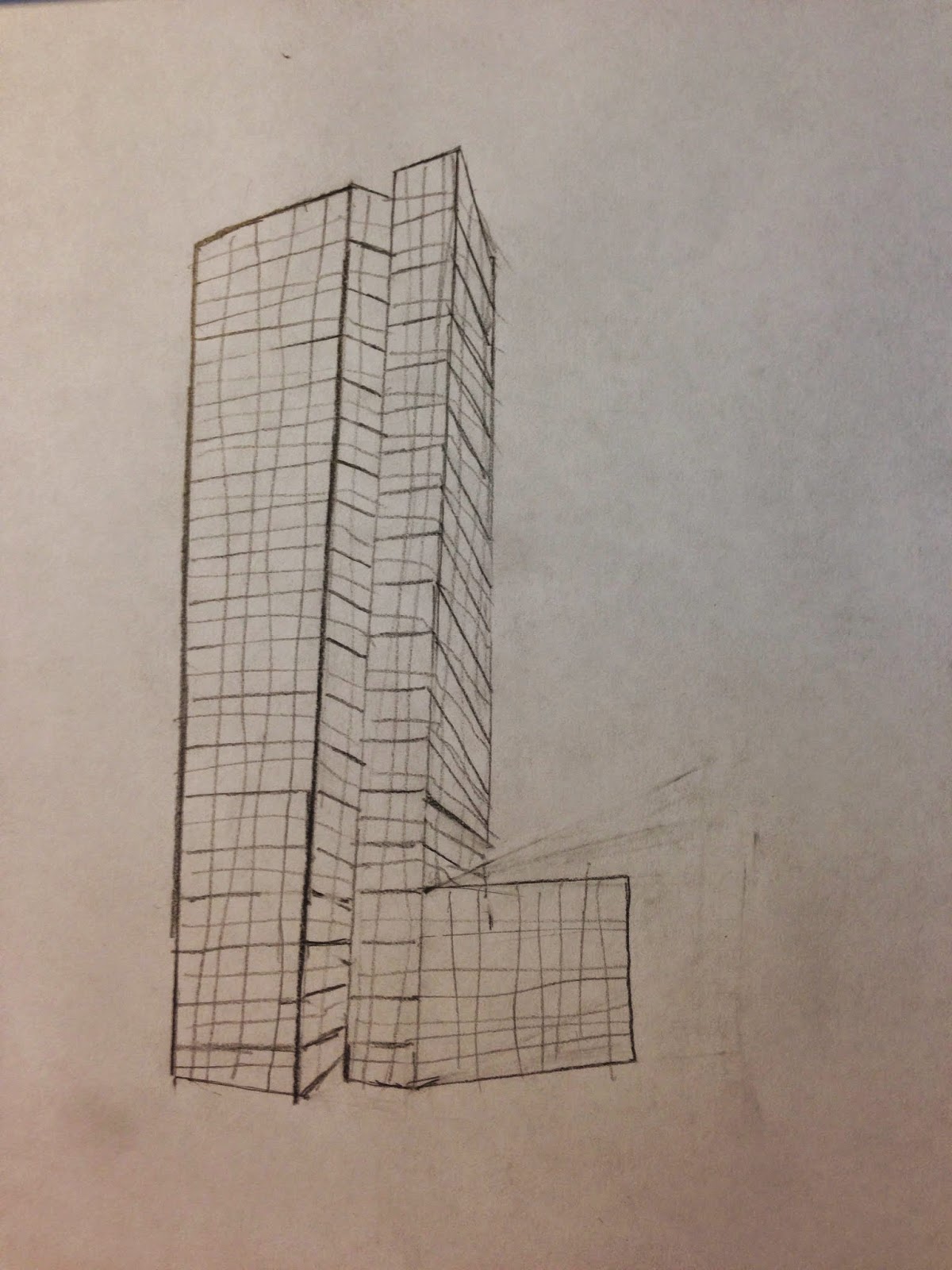 John Hancock Tower: My Drawing of the John Hancock Tower