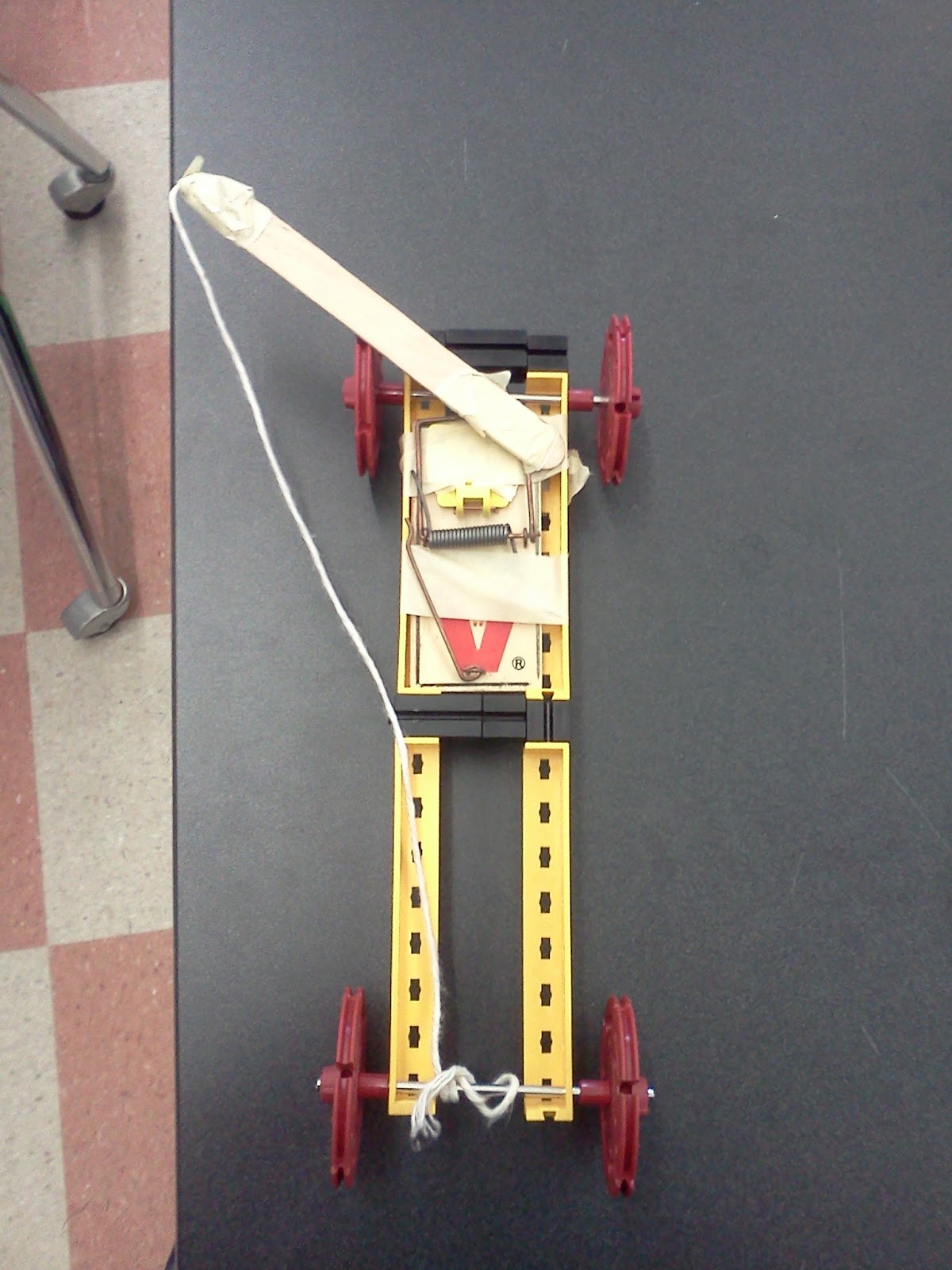 Ersi Dani's Engineering Blog! : Mousetrap Race Car Challenge!