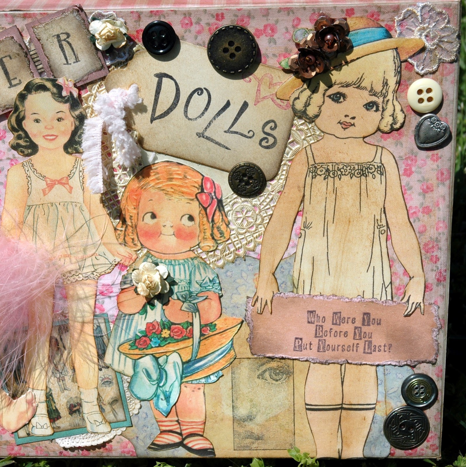 CREATIVITY IS CONTAGIOUS: "VINTAGE" PAPER DOLL ALTERED BOX