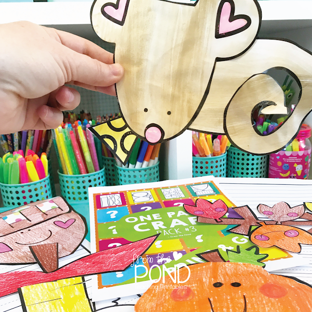 Mouse One Page Craft | From the Pond