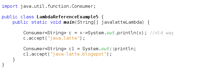 Java-Latte: Method References :: in Java 8