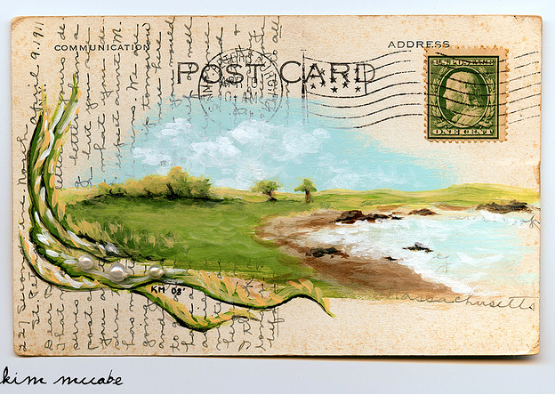 DELIGHTFUL CLUTTER...by Rose: INTERESTING ALTERED POSTCARDS