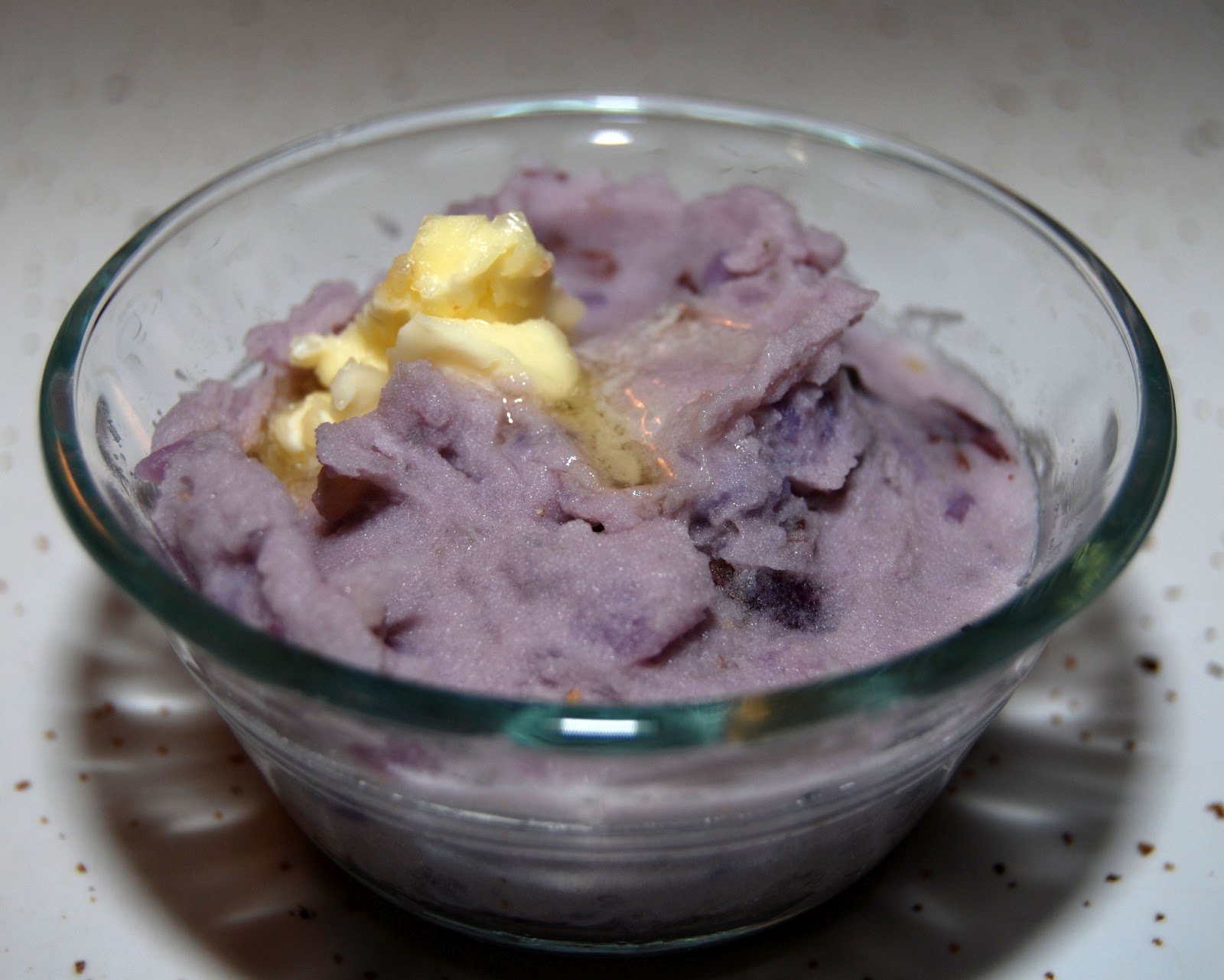 Freckled Noses: Blue Potatoes Make the Prettiest Mashed Potatoes