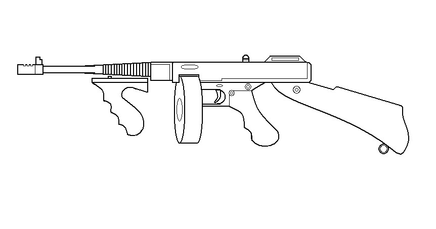 50 Cal Sniper Rifles Coloring Coloring Pages