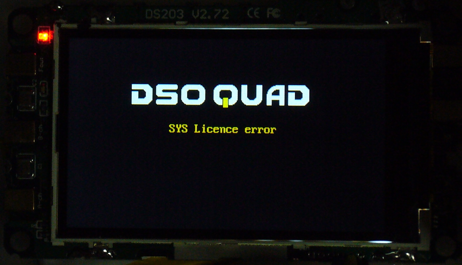 マーティーの工房日誌: 携帯オシロ DSO QUAD "DS203" 修復の試み