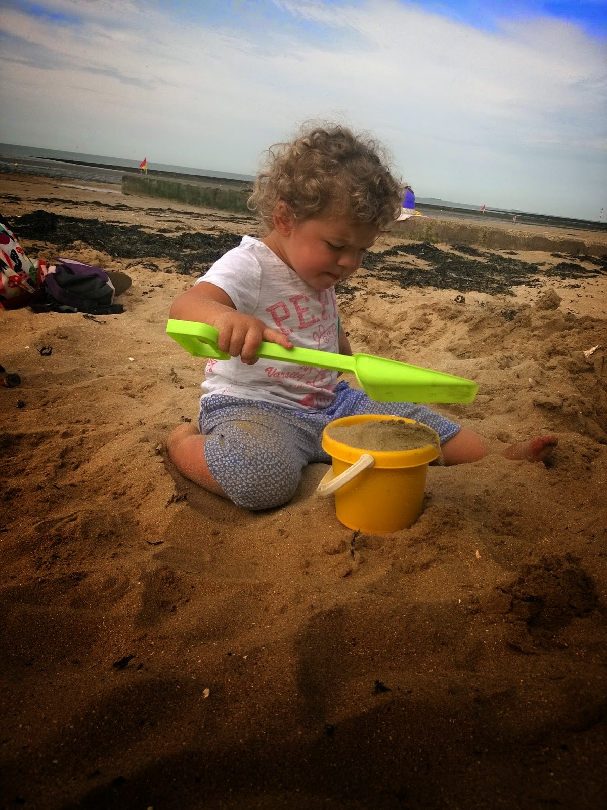 Mummy's Little Blog: How to Build a Sandcastle when you are a toddler