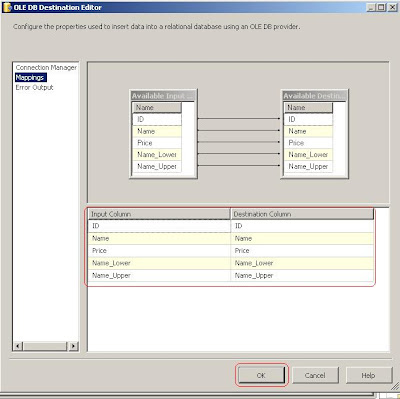 SSIS: CHARACTER MAP TRANSFORMATION