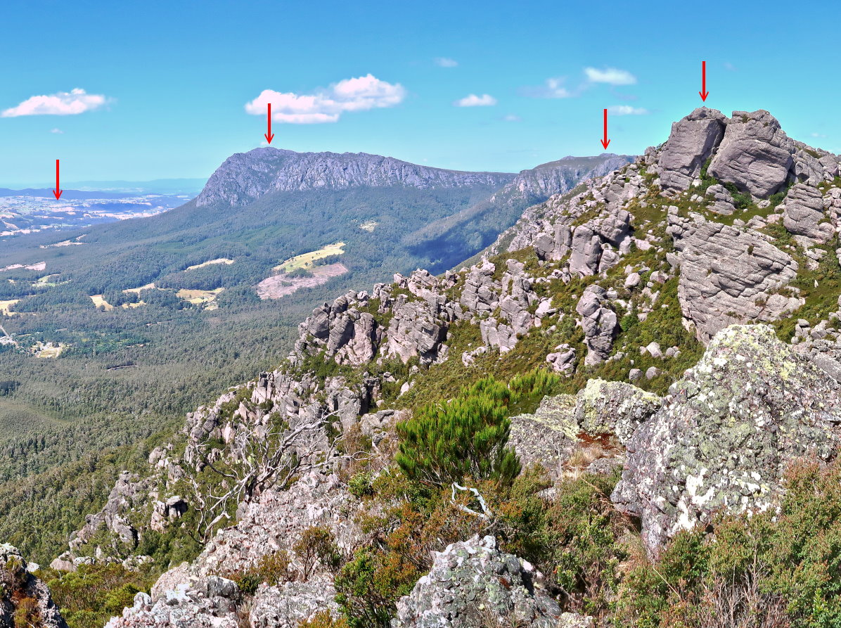 Mountains: Mt Roland, Mt Vandyke, Mt Claude Lookout, Tas, Australia