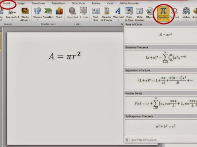 Cara mudah menulis rumus matematika di power point 2010 ...