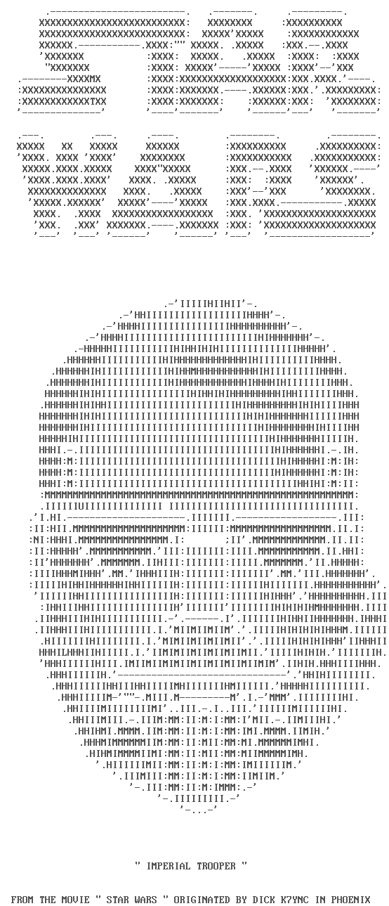 Pixel Pompeii: Textmode art roundup: Star Wars RTTY