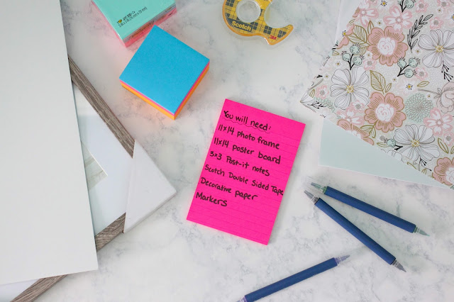 borrowed heaven: DIY Post-it Note Goal Board