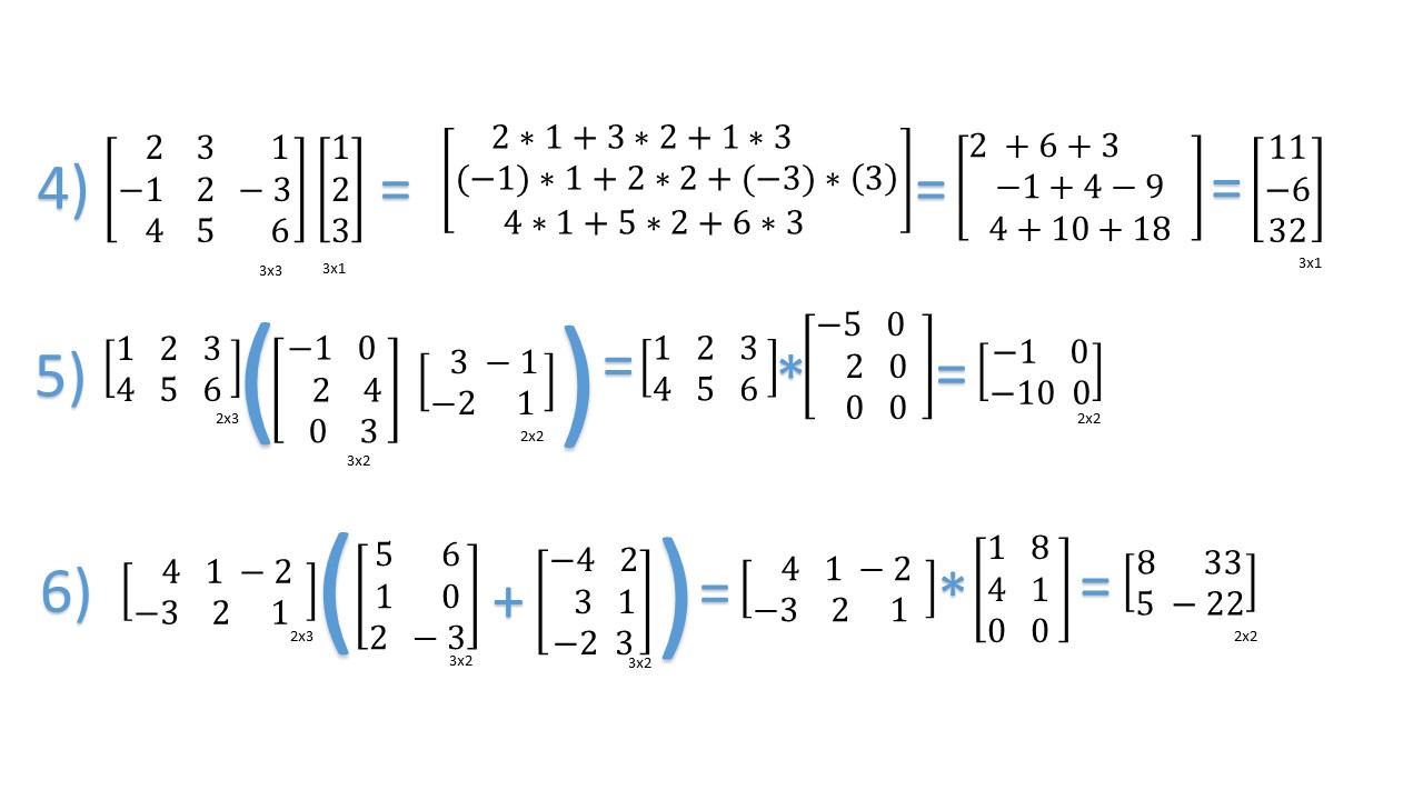 ÁLGEBRA DE MATRICES: MULTIPLICACIÓN DE MATRICES