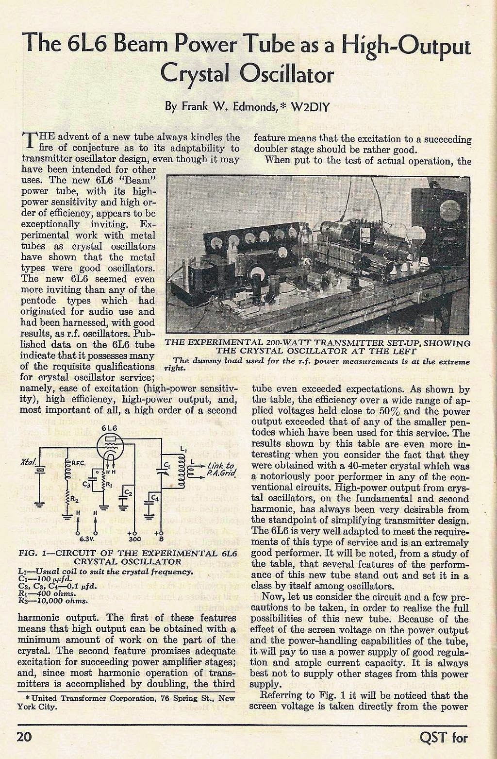 All Things Wireless & Letterpress: The Legacy of the "Simple" 6L6 ...